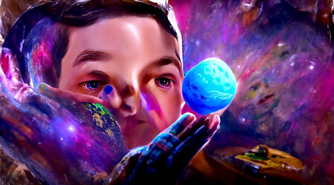 young Sheldon finding an Exoplanet and hiding it, so he can go there ...