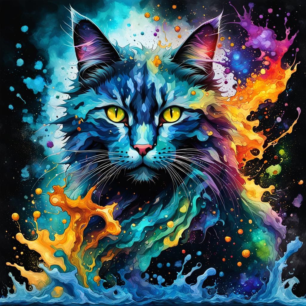 magnifique cat, - AI Generated Artwork - NightCafe Creator