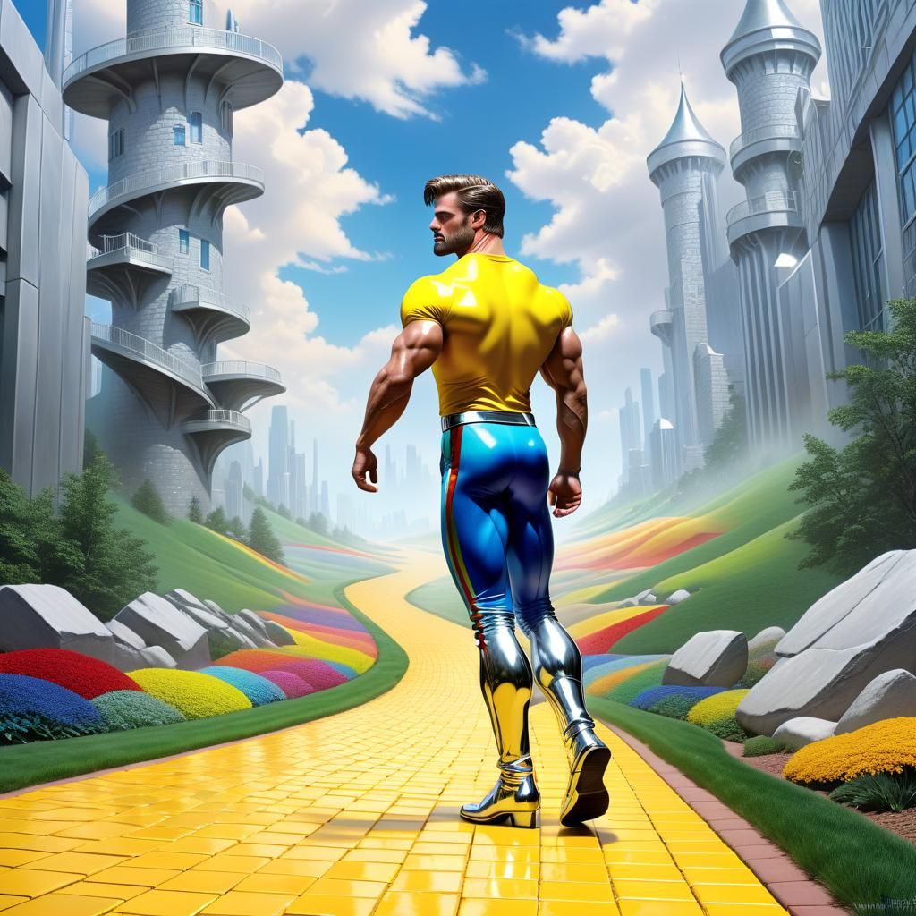The Yellow Brick Road 2 - AI Generated Artwork - NightCafe Creator