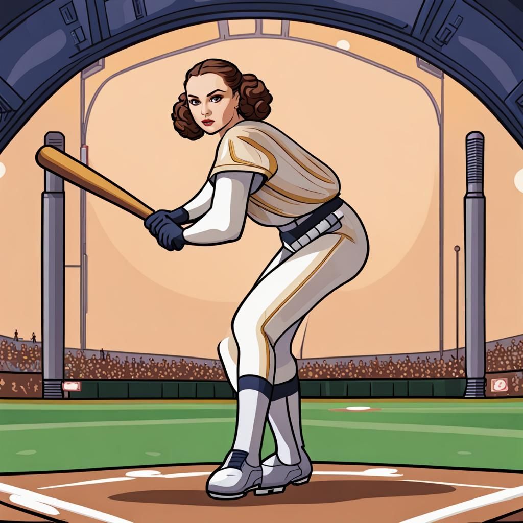 Padme amidala intergalactic baseball game - AI Generated Artwork ...