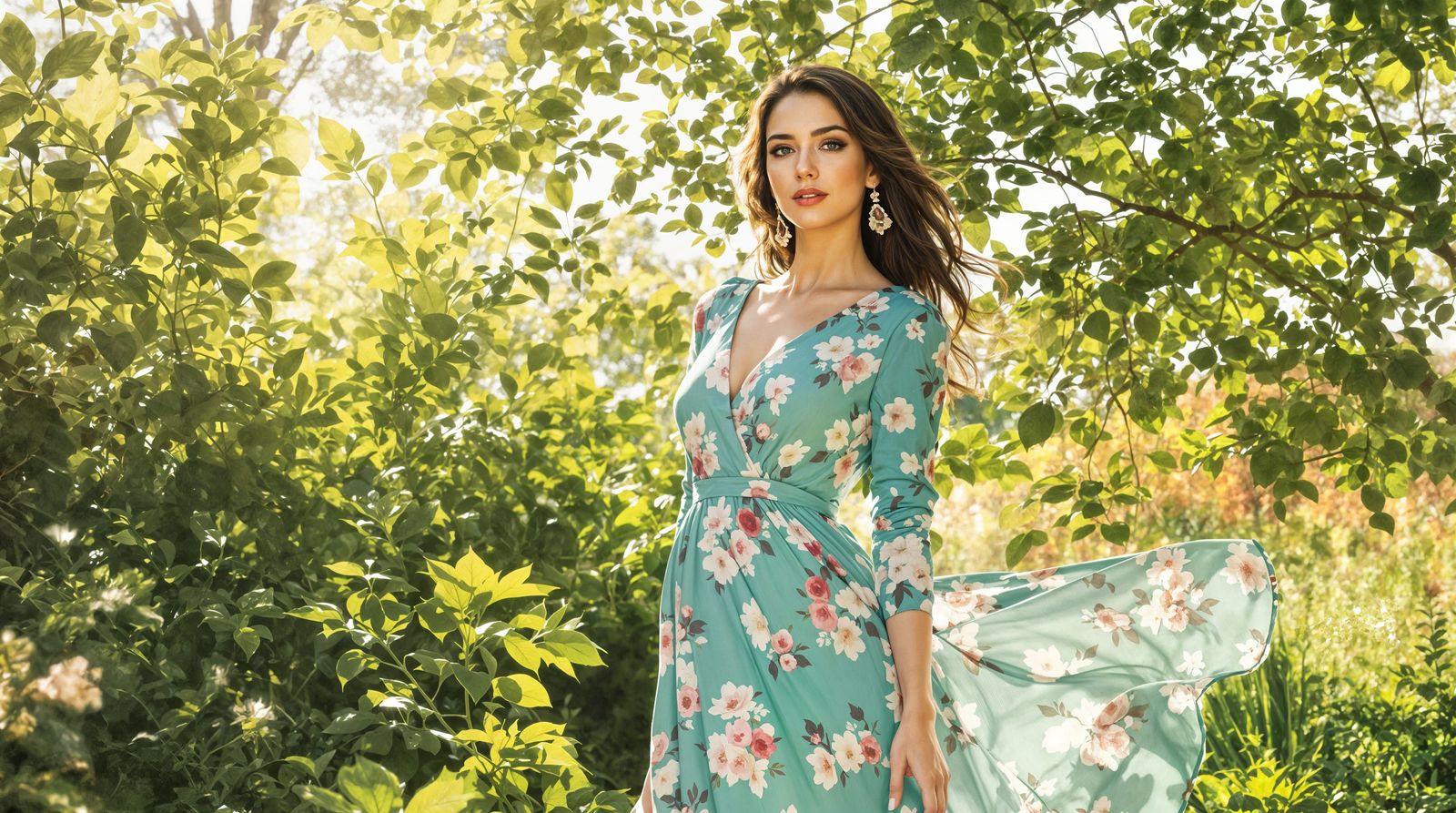 𝐏υⓡ𝐄 𝕔Hᗩᵒⓢ - Turquoise Portrait of a Heroic Figure in a N...