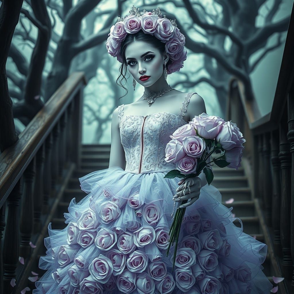Lilac May - Ethereal Vampire Maiden in Lilac Ball Gown with ...