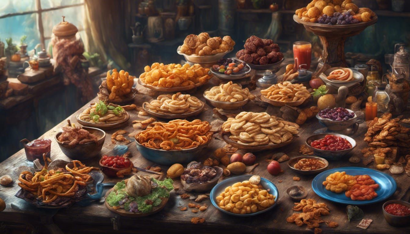 Fooood! - AI Generated Artwork - NightCafe Creator