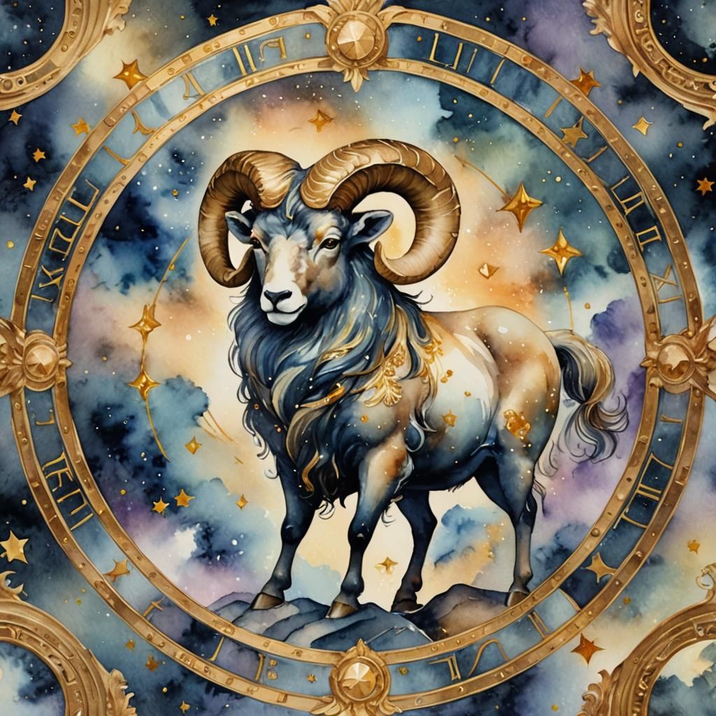 Zodiac Aries - AI Generated Artwork - NightCafe Creator
