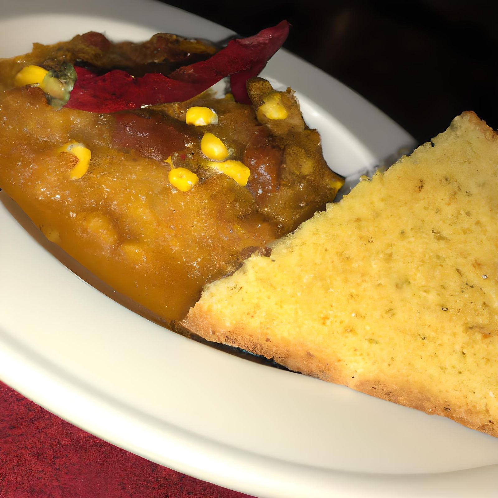 Chili and Cornbread - AI Generated Artwork - NightCafe Creator
