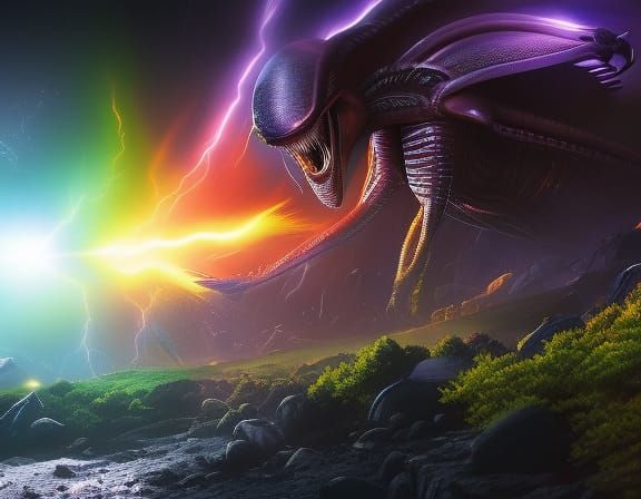 Alien Invasion - AI Generated Artwork - NightCafe Creator