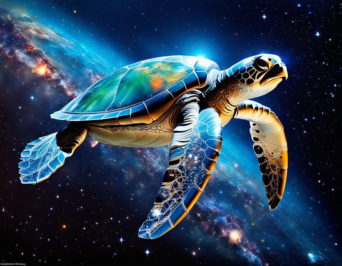 Space Turtle - AI Generated Artwork - NightCafe Creator
