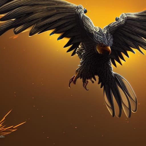 Cinematic fantasy Electric Eagle, hyper detailed : r/nightcafe