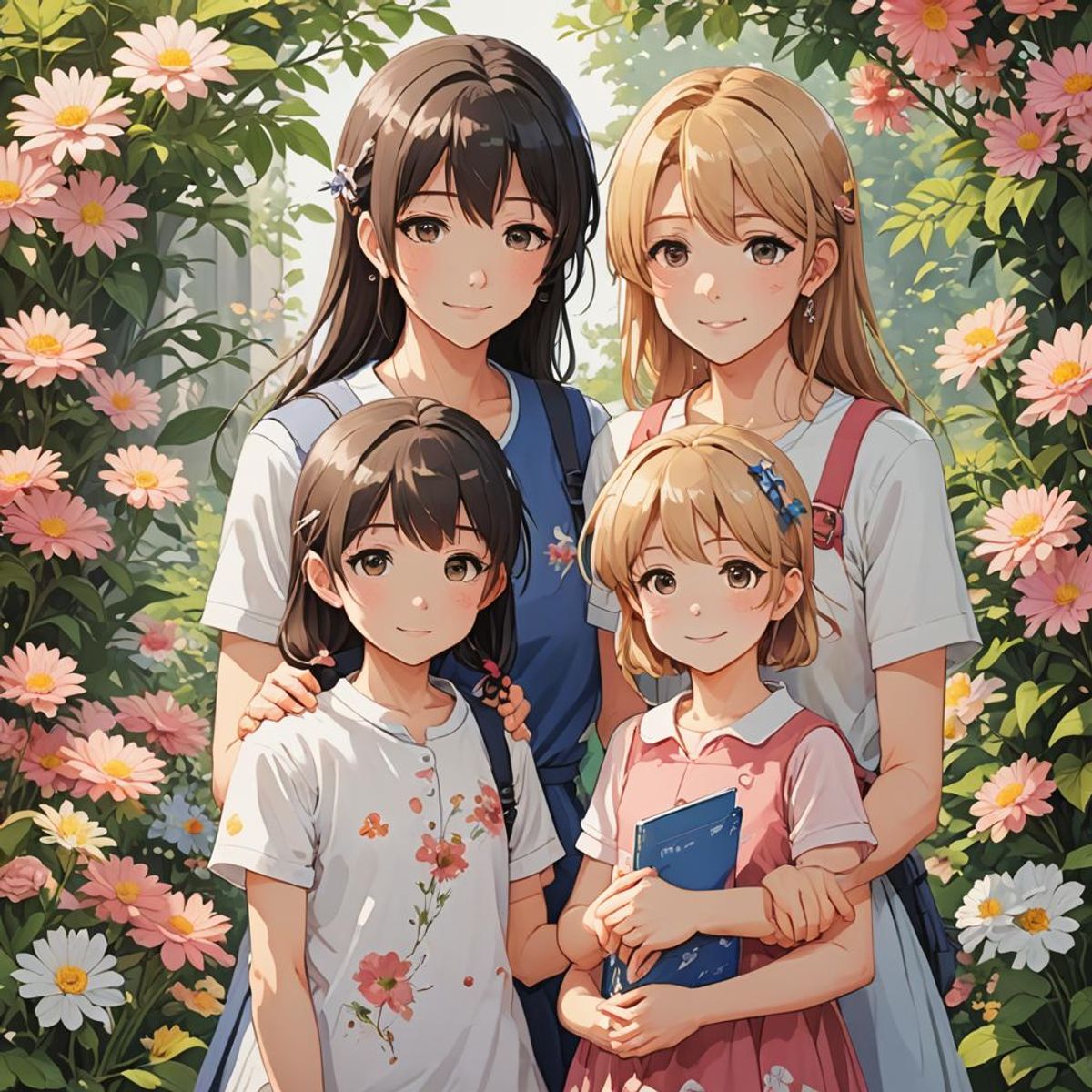 Mothers and daughters - AI Generated Artwork - NightCafe Creator