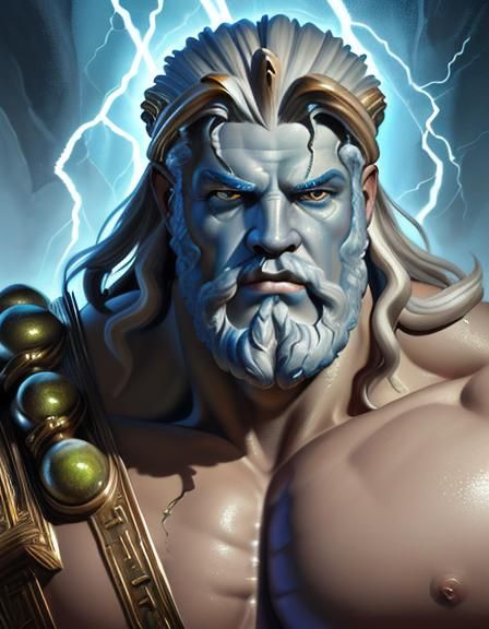 Zeus Monster man, beautiful face and eyes, Zeus skin, Zeus massive ...