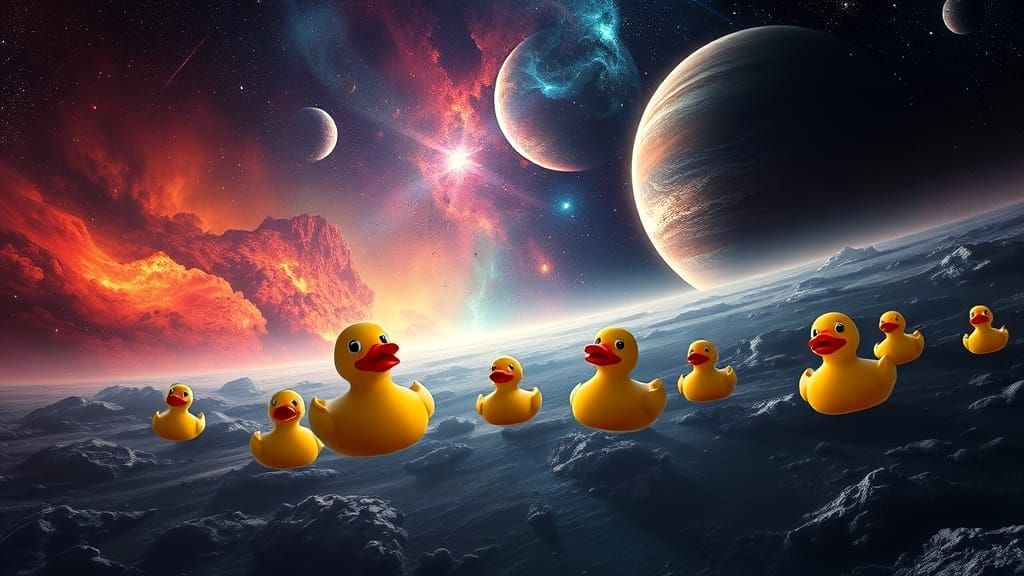 **Rubber Ducks in Space:** - Rubber Ducks in Celestial Odys...