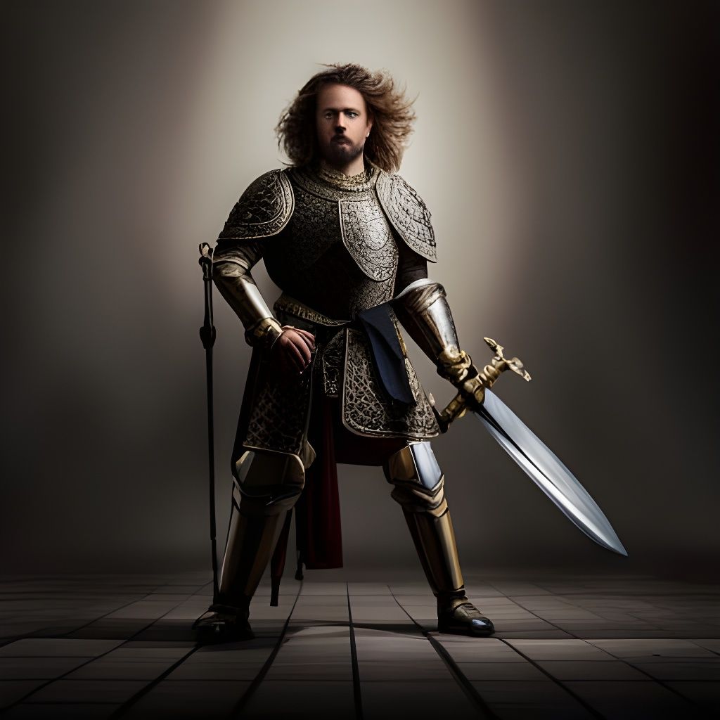 Hyper Detailed full portrait of the heavy sword knight in intricate ...