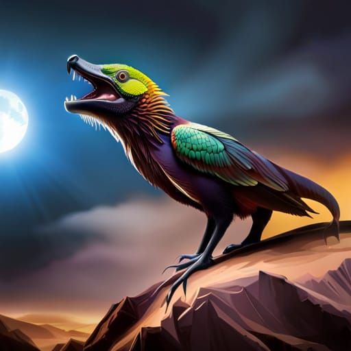Bird With Teeth - AI Generated Artwork - NightCafe Creator