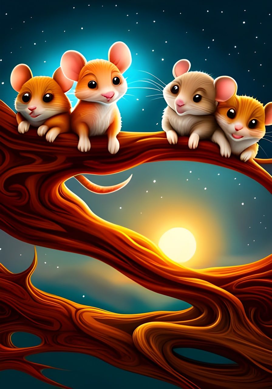 Brave Pocket Mice - AI Generated Artwork - NightCafe Creator