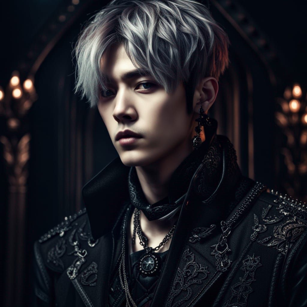 Your Goth K-Pop Bias - AI Generated Artwork - NightCafe Creator
