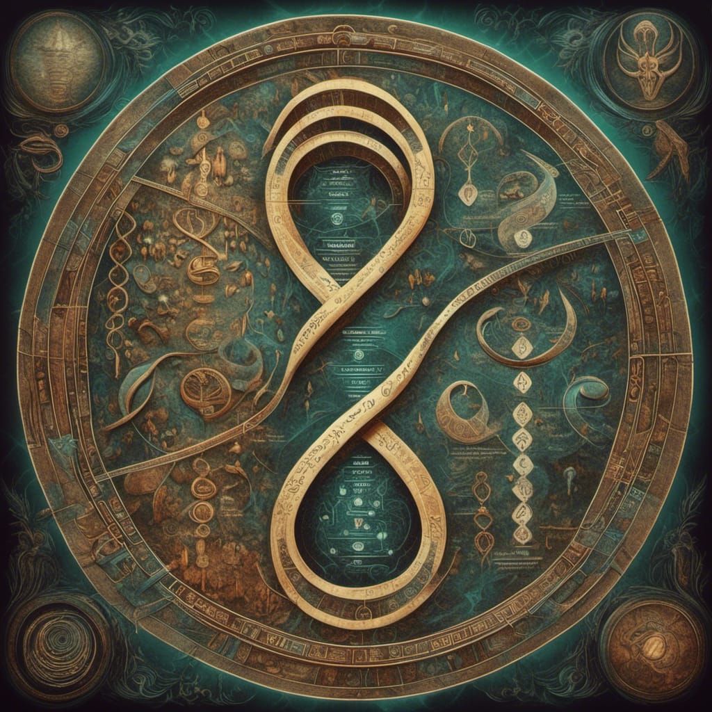 Ancient DNA glyphs - AI Generated Artwork - NightCafe Creator