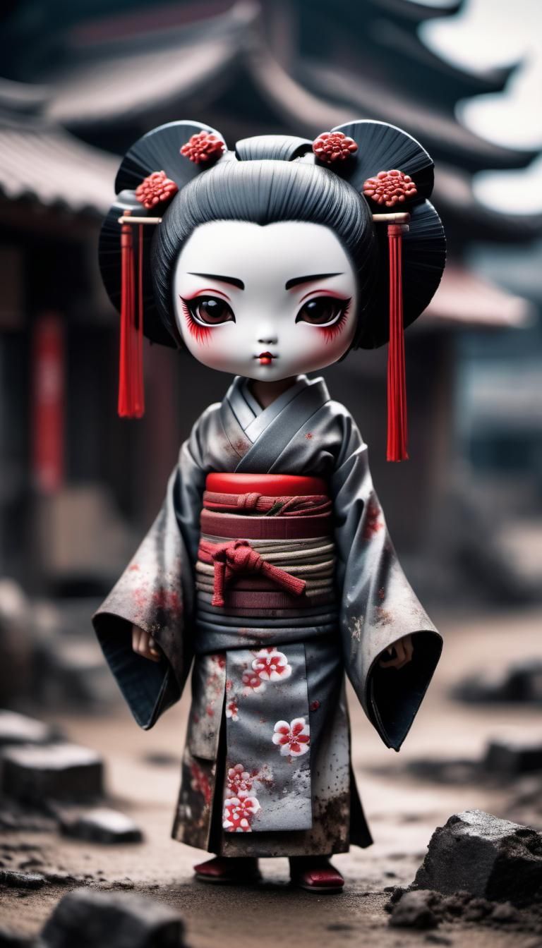 Chibi geisha - AI Generated Artwork - NightCafe Creator