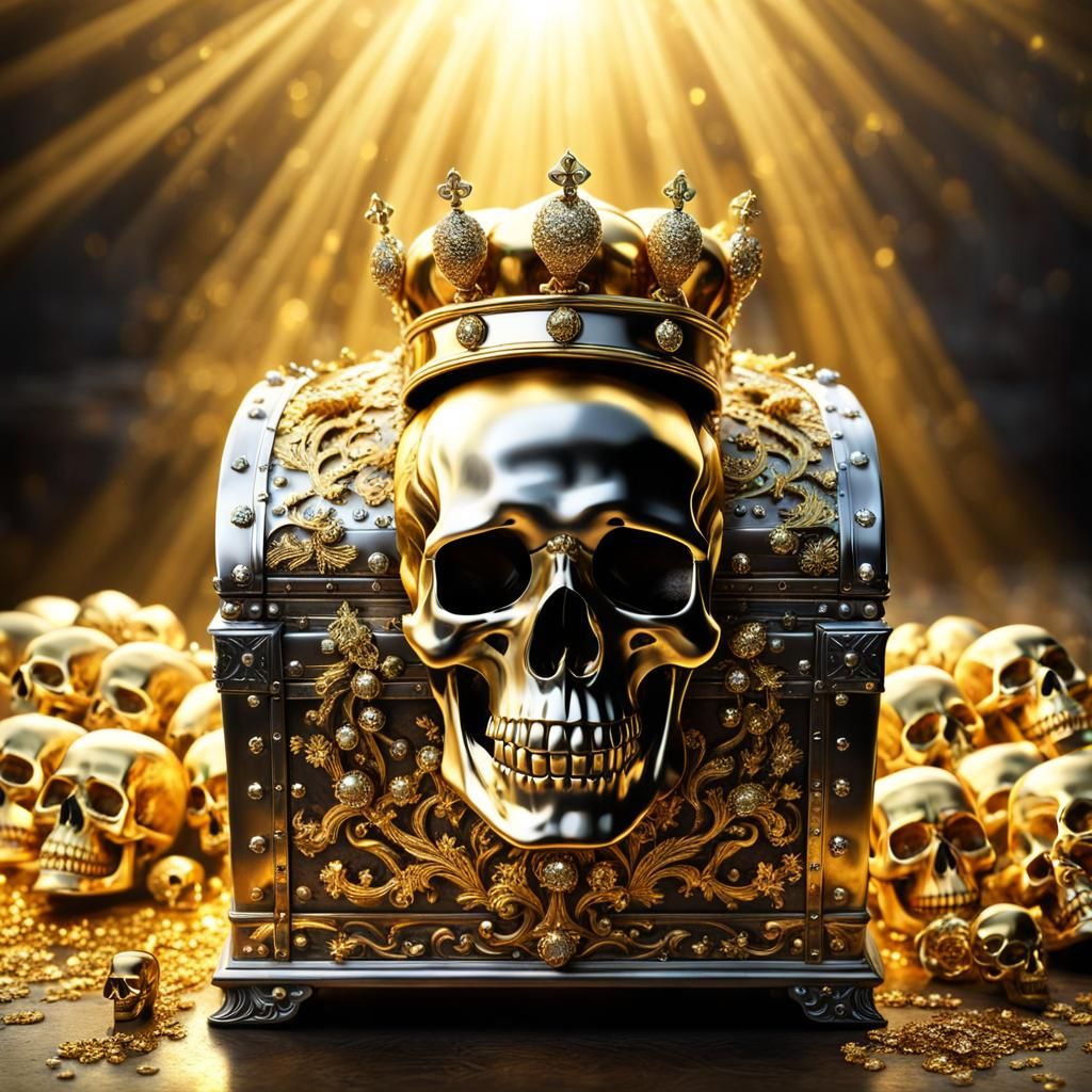 The Kings Chest 🤴 💀 ️ - AI Generated Artwork - NightCafe Creator