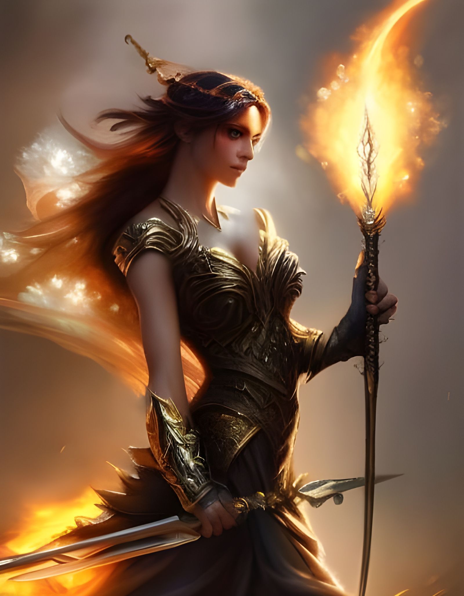 Fire mages 5 - AI Generated Artwork - NightCafe Creator