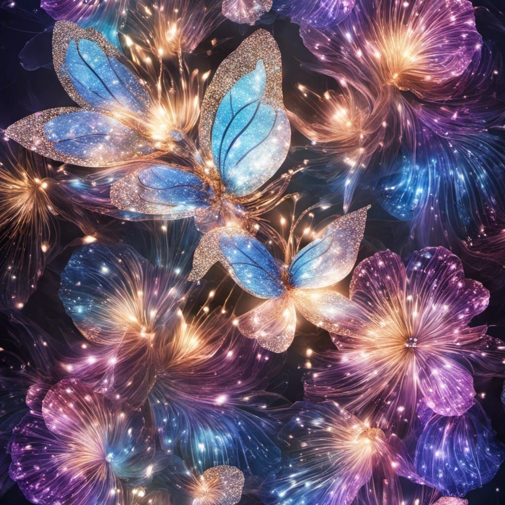Flutter Flowers - AI Generated Artwork - NightCafe Creator