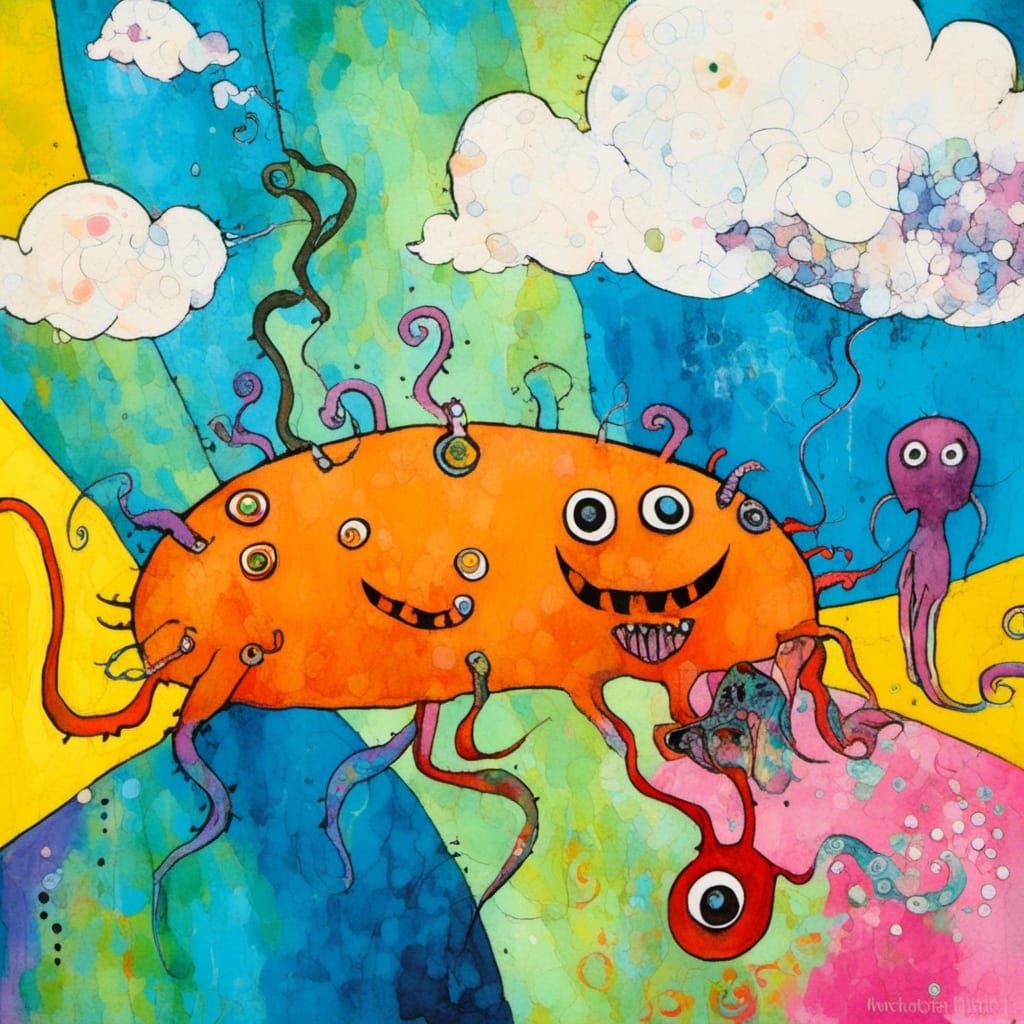 The Rainbow Loving Blob - AI Generated Artwork - NightCafe Creator