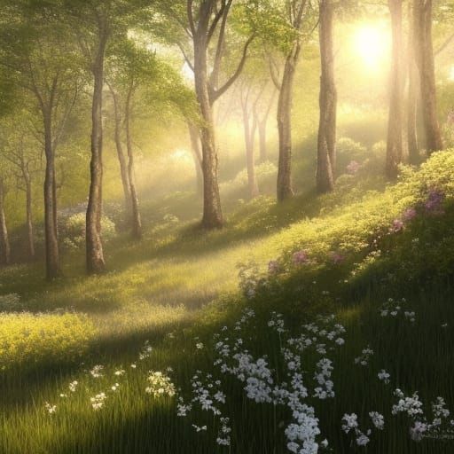 Spring has begone - AI Generated Artwork - NightCafe Creator