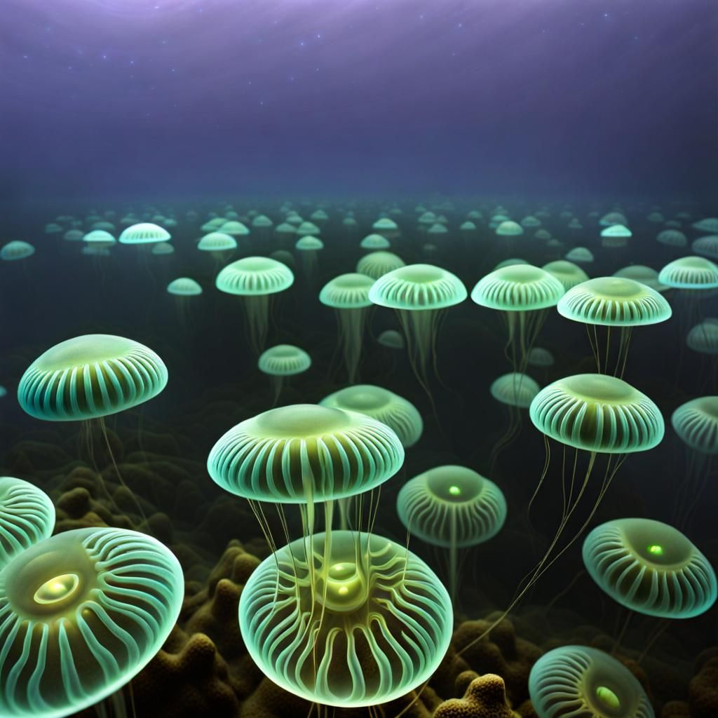 alien jellyfish - AI Generated Artwork - NightCafe Creator