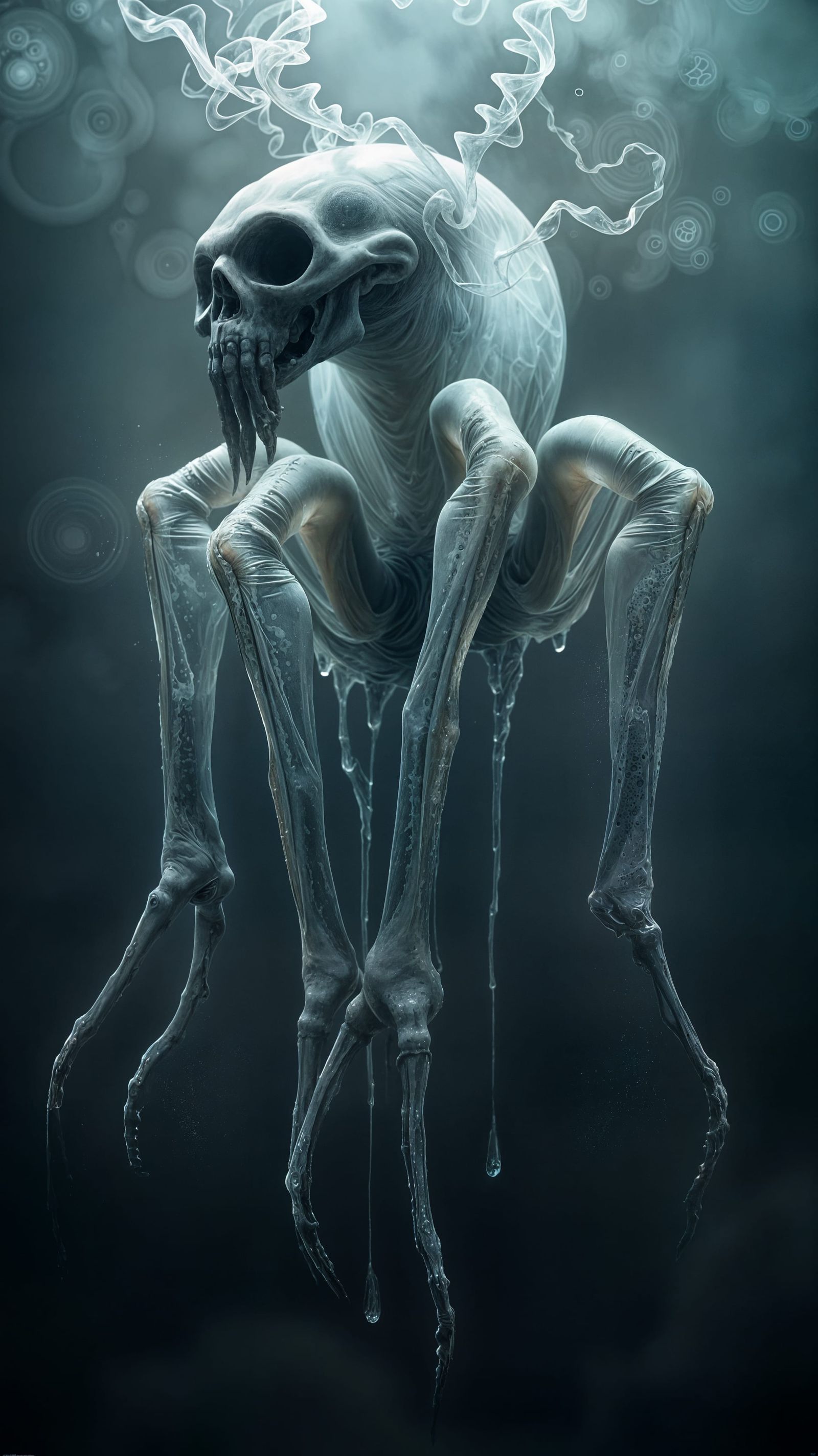 Not all ghosts remain humanoid. - Ethereal Horror Figure Des...