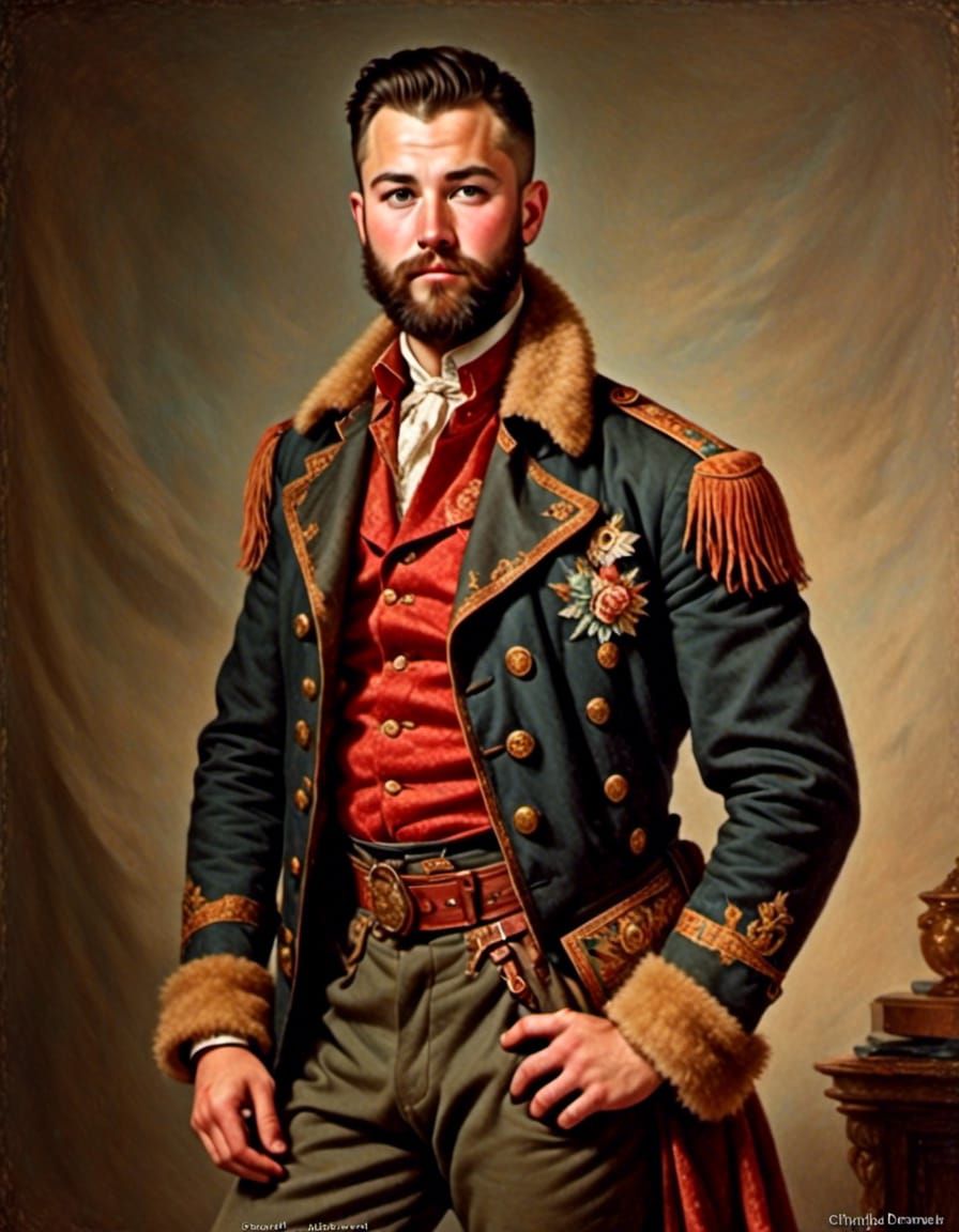 Portrait of handsome man - AI Generated Artwork - NightCafe Creator