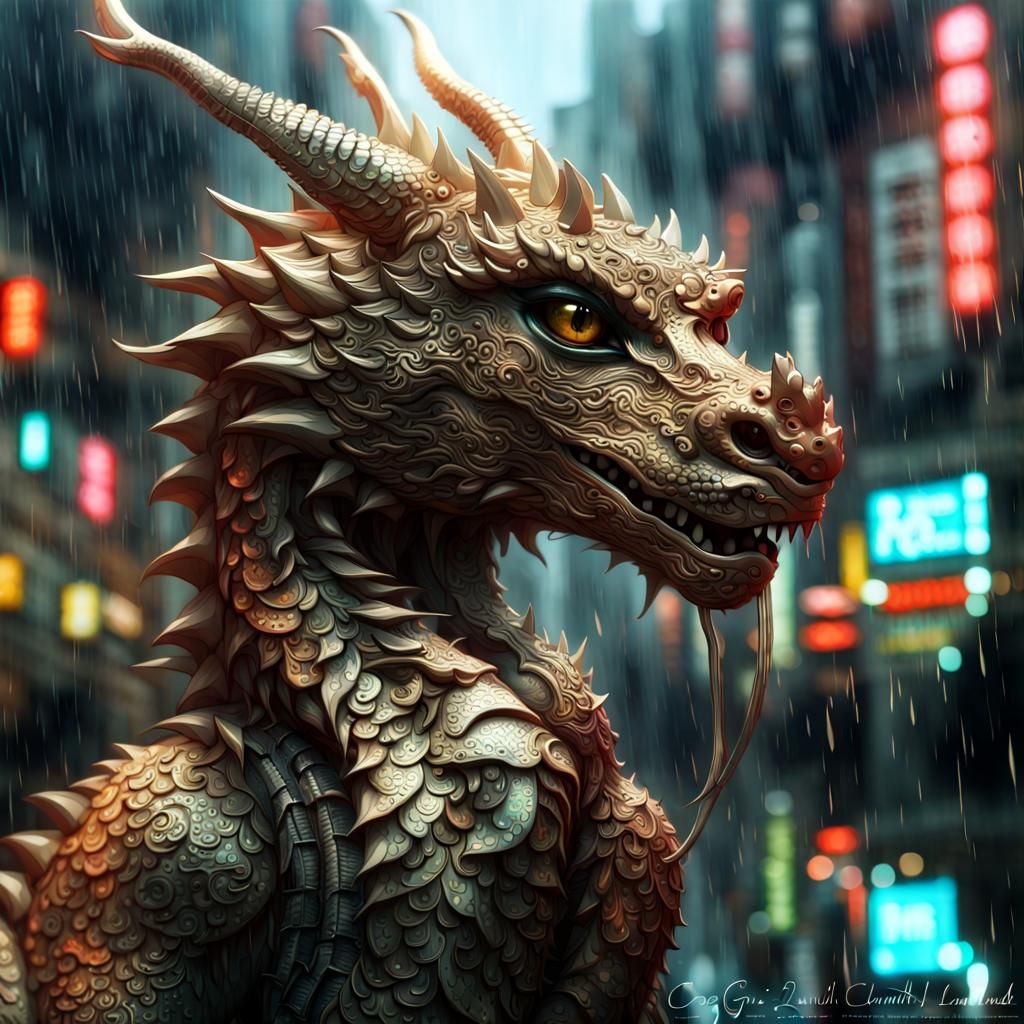 Tokyo Dragon - AI Generated Artwork - NightCafe Creator