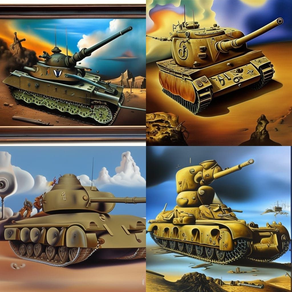 tanks of world war 3 - AI Generated Artwork - NightCafe Creator