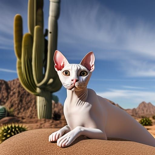 Horus the Sphynx Cat - AI Generated Artwork - NightCafe Creator