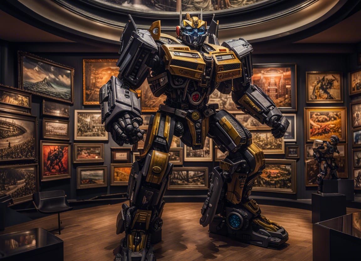 Transformers Museum Exhibit - AI Generated Artwork - NightCafe Creator