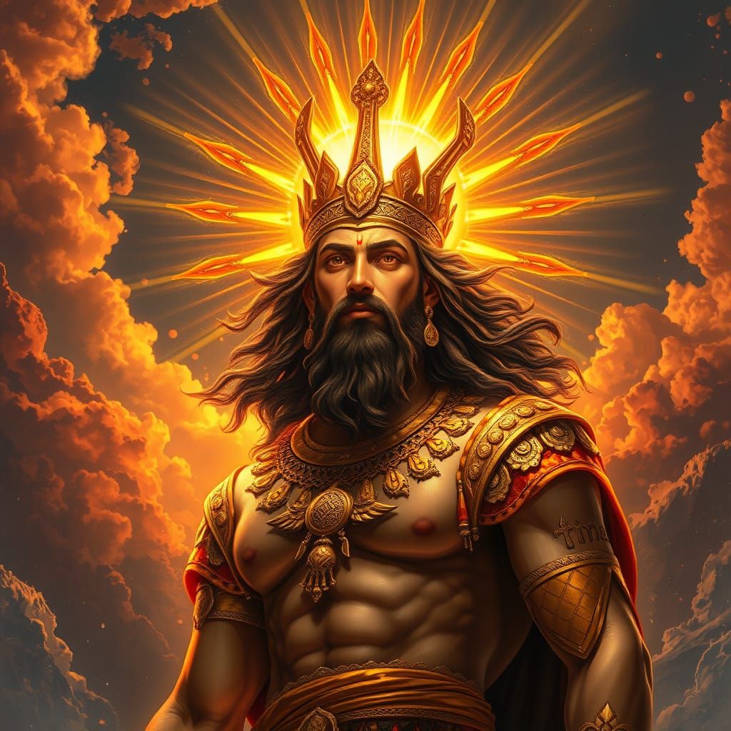 Majestic Hyper-Realistic Painting of Mithra, the I... - AI Art