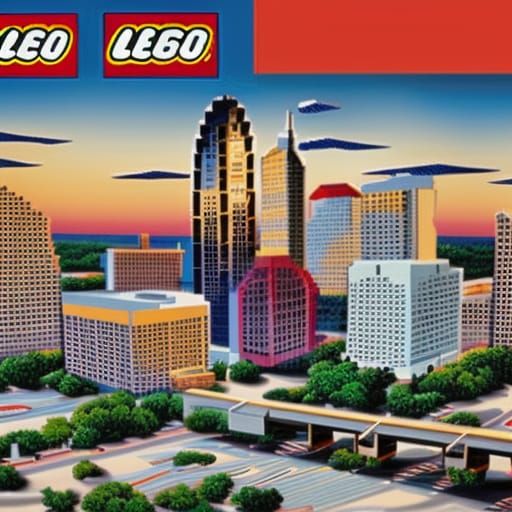 LEGO AUSTIN TEXAS - AI Generated Artwork - NightCafe Creator