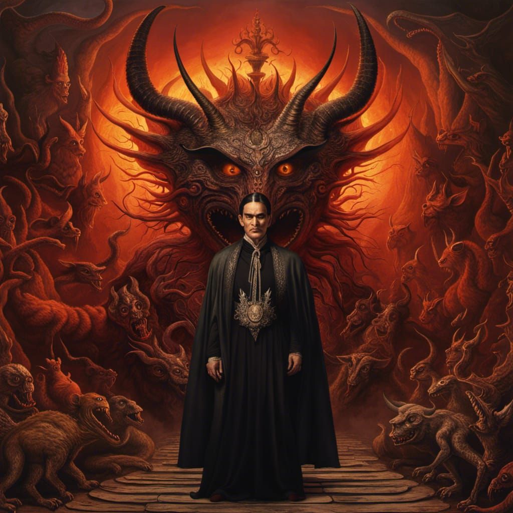 The demon and his human alter ego - AI Generated Artwork - NightCafe ...