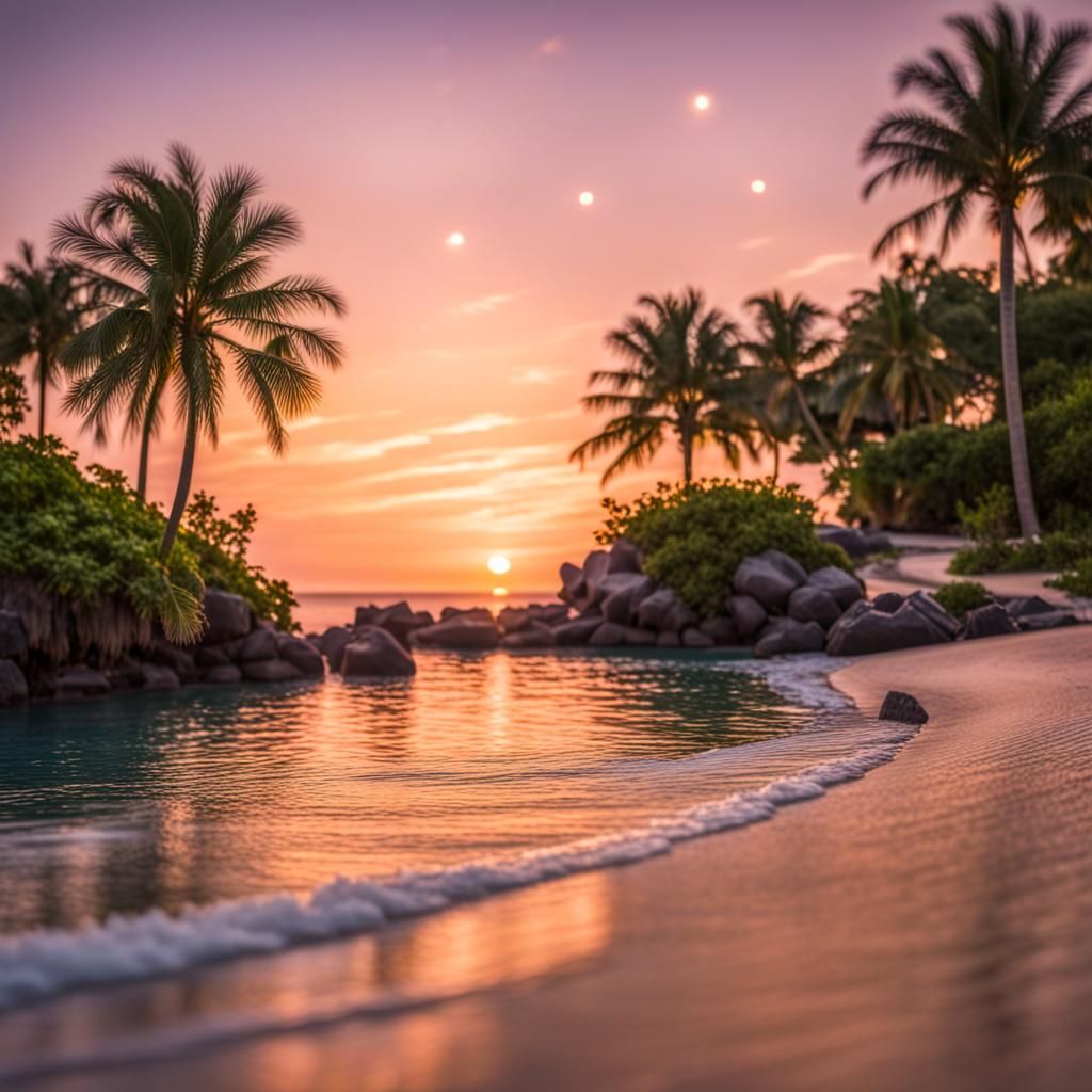 An island oasis - AI Generated Artwork - NightCafe Creator