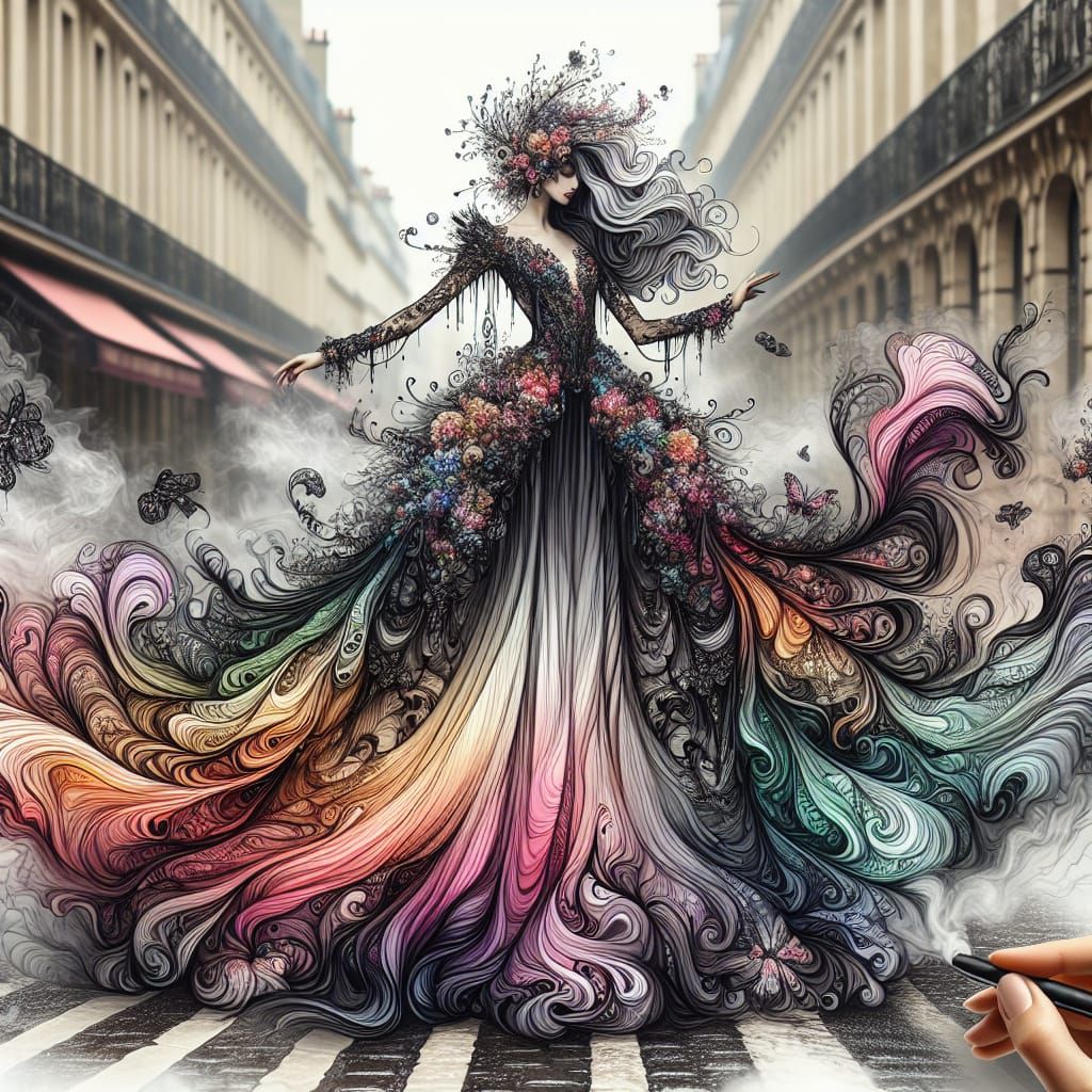 Fashion Sketch - AI Generated Artwork - NightCafe Creator