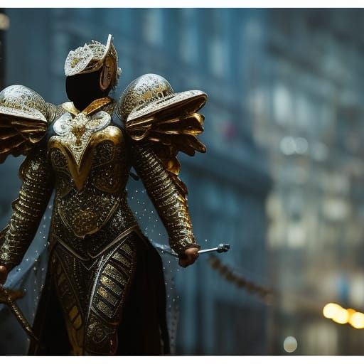 Armor with wings - AI Generated Artwork - NightCafe Creator