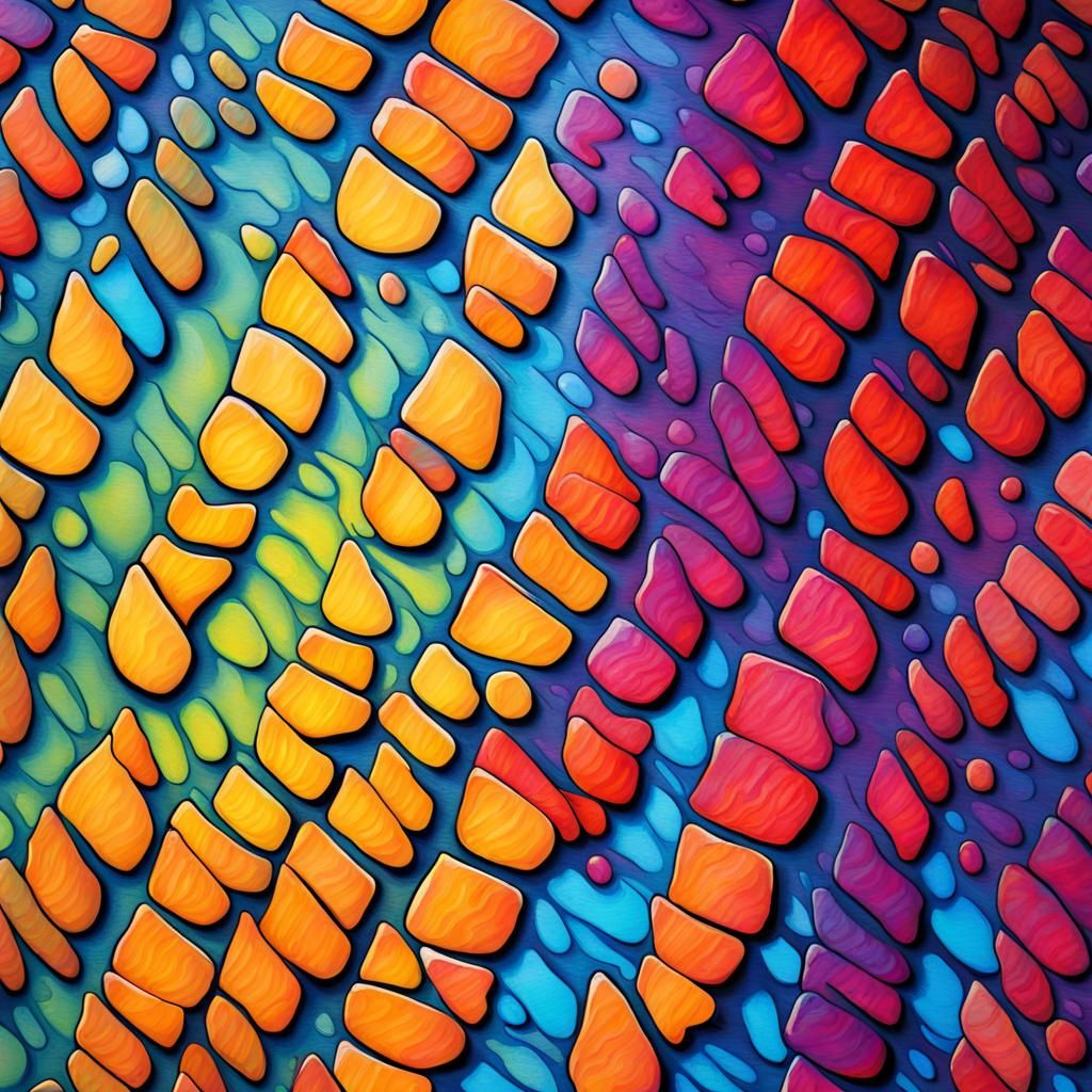 wahoo fish skin pattern, translucent color - AI Generated Artwork ...