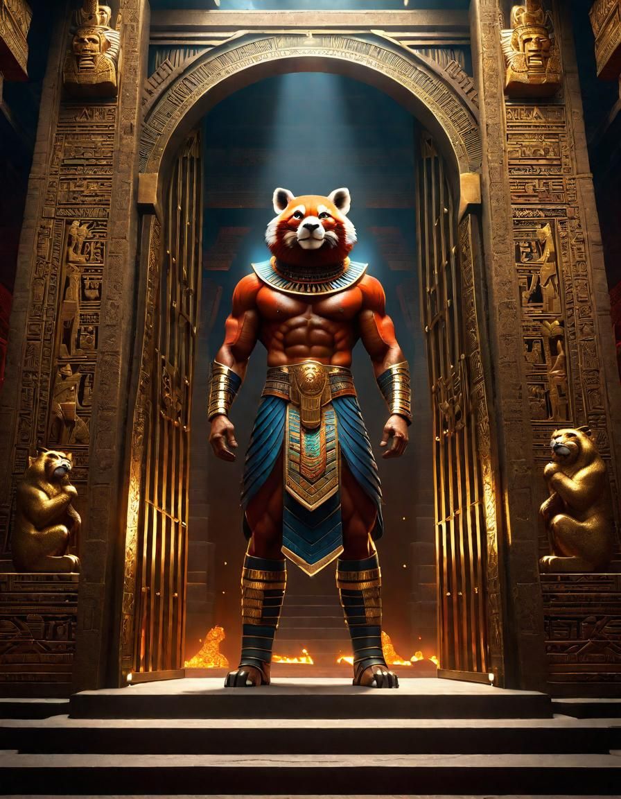 Egyptian firefox god - AI Generated Artwork - NightCafe Creator
