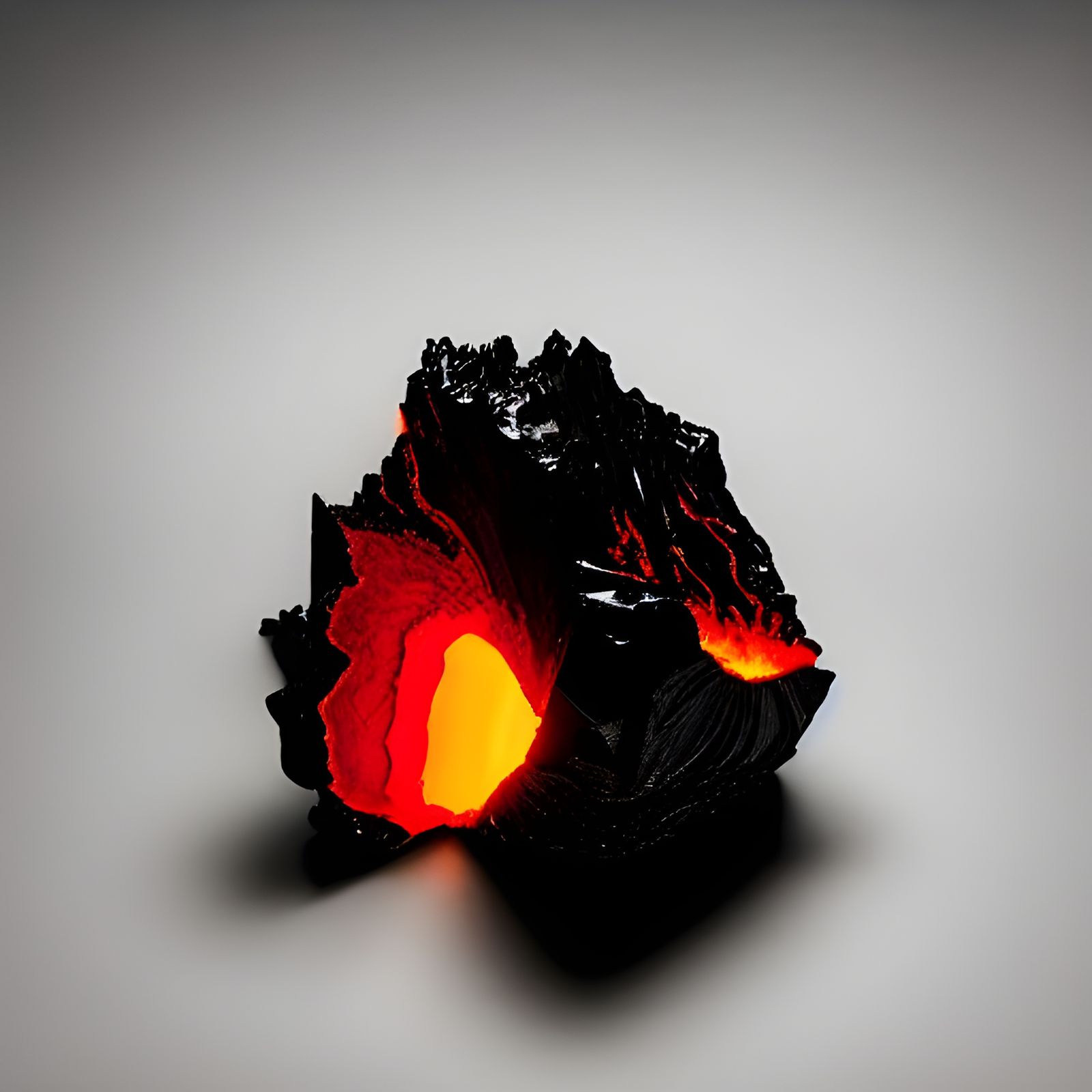 Magma Geode - AI Generated Artwork - NightCafe Creator