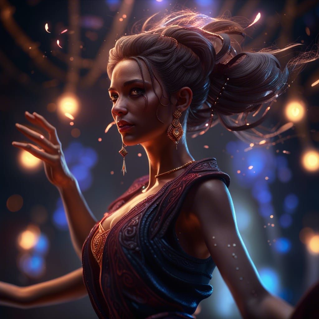 Dancing Girl - AI Generated Artwork - NightCafe Creator