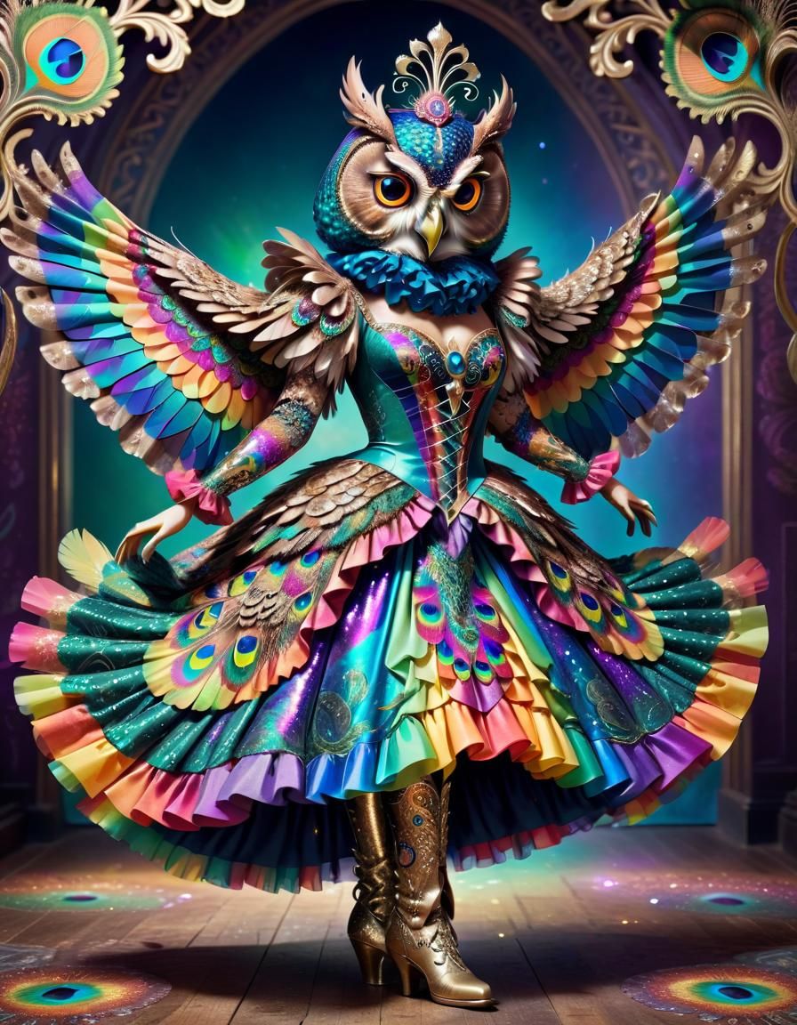 The majestic Queen Owl - AI Generated Artwork - NightCafe Creator
