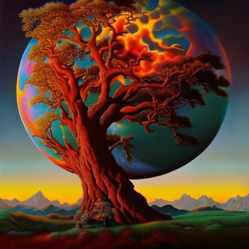 Exoplanet Redwood - AI Generated Artwork - NightCafe Creator