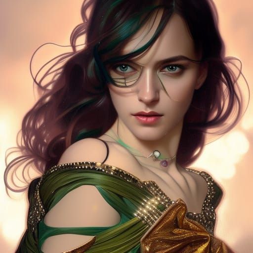 Sultry green - AI Generated Artwork - NightCafe Creator