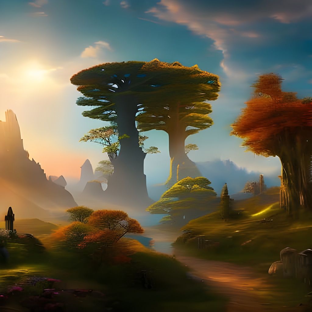 The Great Trees - AI Generated Artwork - NightCafe Creator