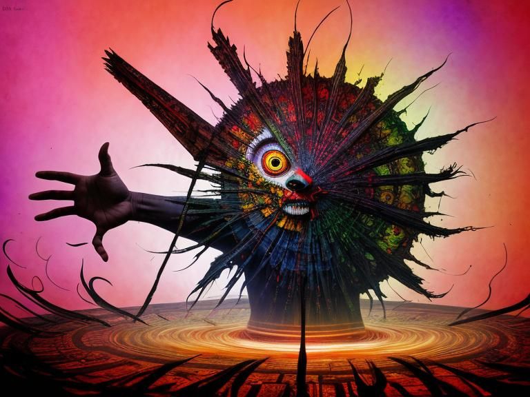 Freaky Face Reaches for the Divine III - AI Generated Artwork ...