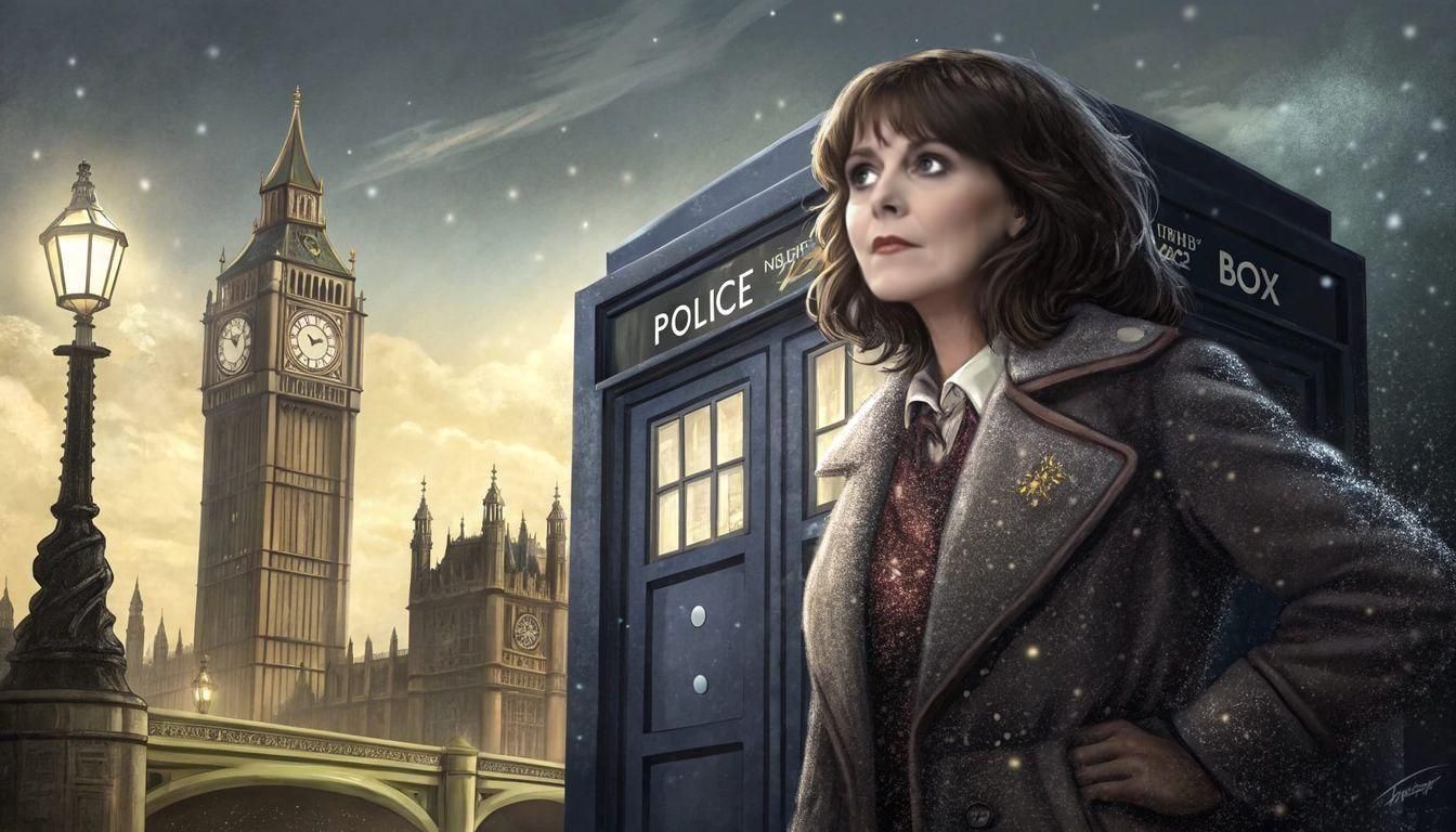 Sarah Jane Smith - Elegance of Sarah Jane Smith in Dark Eleg...