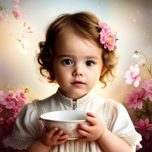 Cute Toddler - AI Generated Artwork - NightCafe Creator
